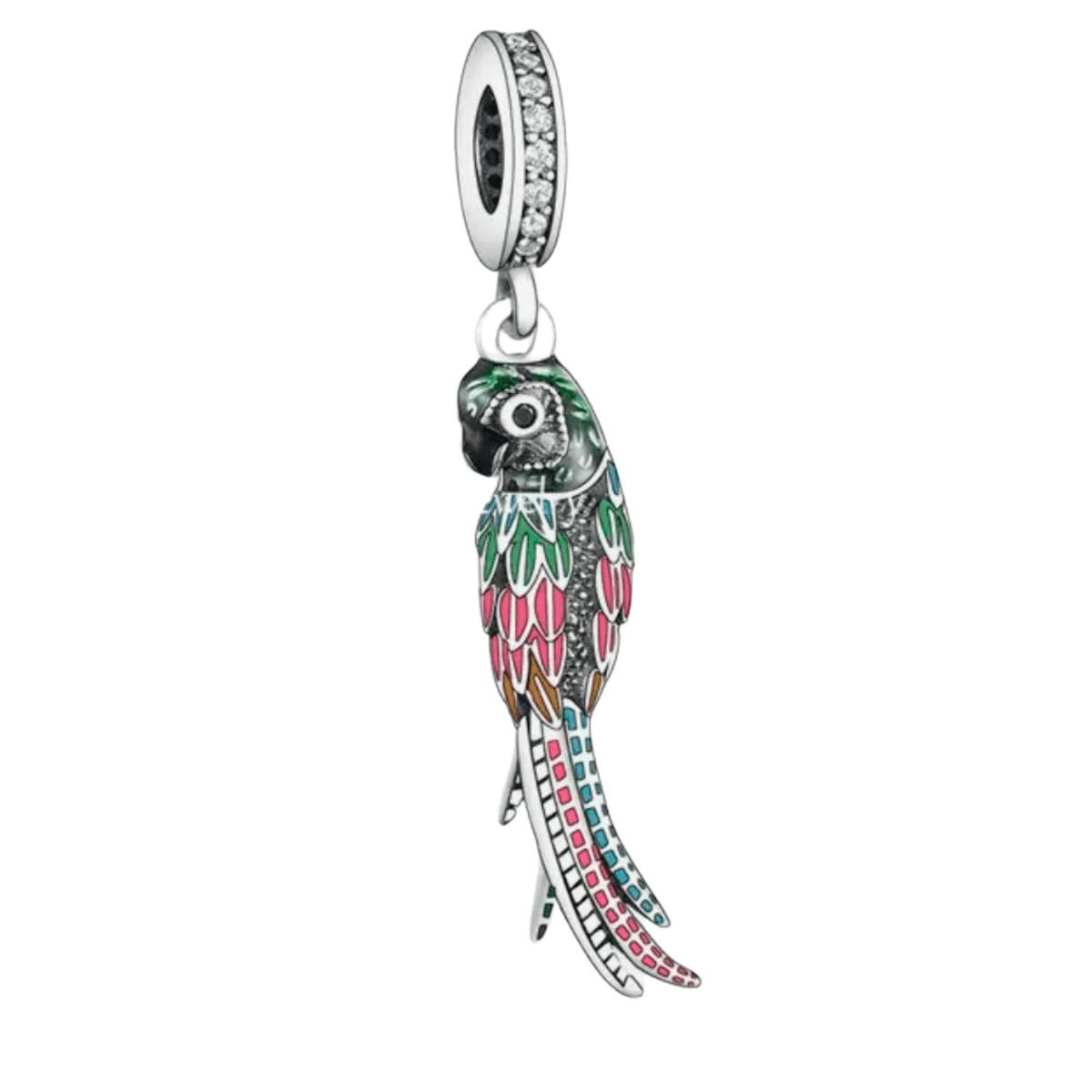 Berloque Charm Papagaio- Prata 925 | Mundo Briller